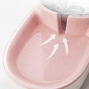 Dog Water Dispenser,Water Bowl for Dogs，Pet Automatic Waterer, Gravity Water Dispenser Station Self-Dispensing for Cats/Dogs Bowl，Automatic Gravity Fountain Bottle Bowl Dish Stand 1 Gal(3.8L)