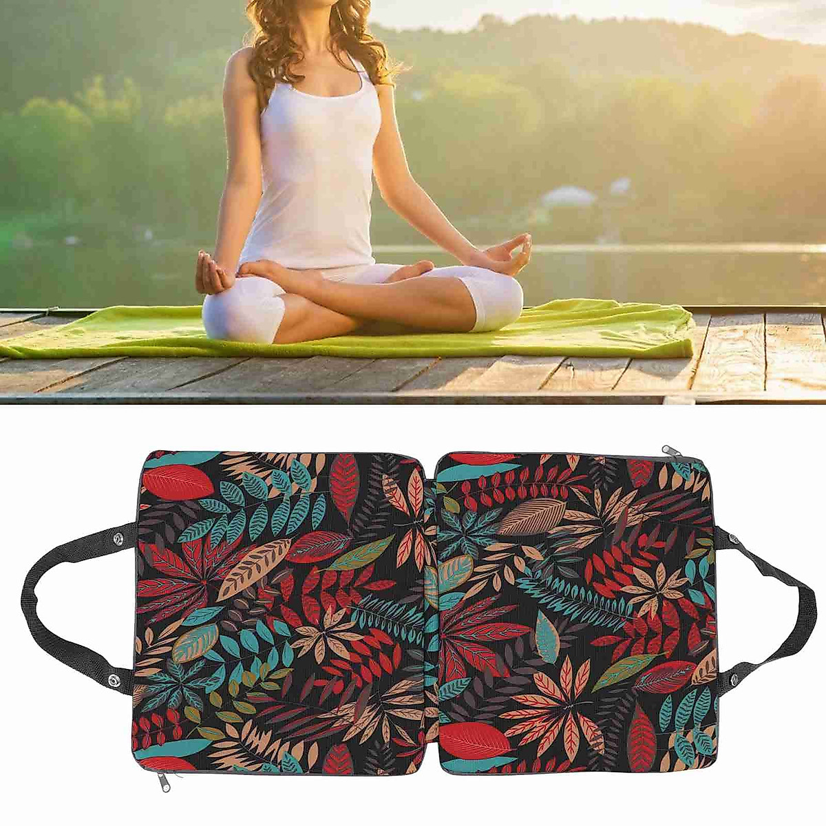 BORDSTRACT Knee Pad Extra Thick, Memory Foam Extra Thick Kneeling Cushion Pad, Removable Washable, Garden Kneeler for Gardening, for Maintenance Work, Prayer, Fitness, Yoga