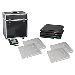 Speedway Motors Wireless Scales and Ramps Kit, 7000 LB Capacity, LCD Display, Accurate Weighing, Live Data Streaming, Portable Case, Ideal for Race & Track Use