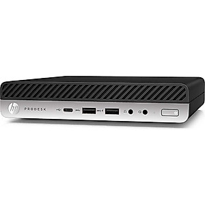 HP Elitedesk 800 G4 Mini Desktop (Intel Quad Core i5-8500T, 32GB DDR4 RAM, 512GB NVME Type-C, DisplayPort, WiFi, Ethernet, Kbd+Mou, Windows 11 Pro 64-bit, 24" LCD with AIO Stand … (Renewed)