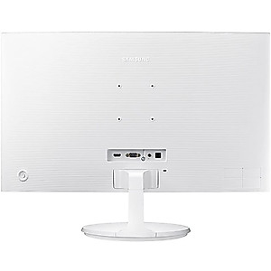 SAMSUNG 27” Curved 1080p Full HD Ultra Slim Computer Monitor, AMD FreeSync, HDMI, VGA, 4ms, VESA Mountable, NLY HDMI Cable, White