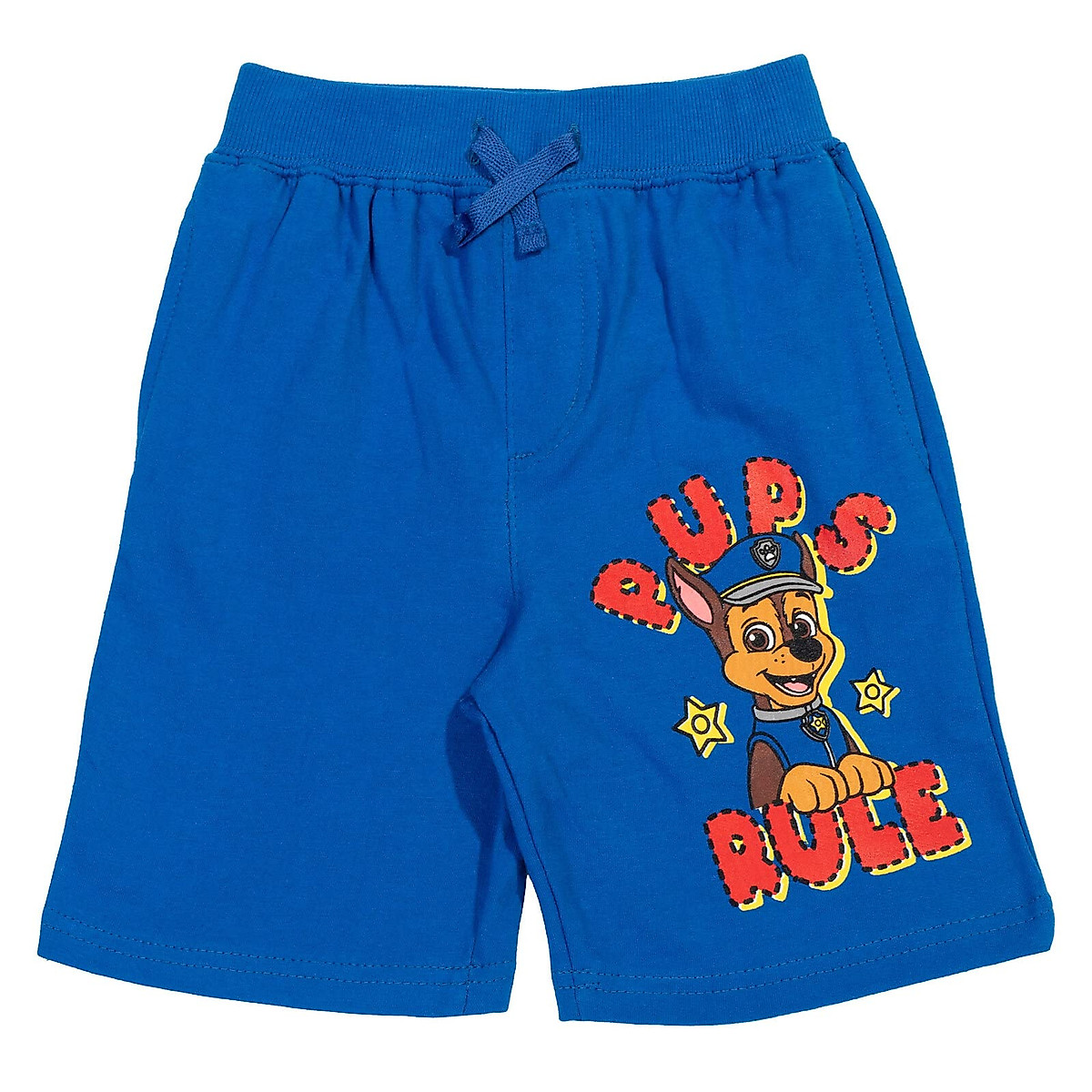 Paw Patrol Marshall Rubble Chase Toddler Boys French Terry 3 Pack Shorts Grey/Blue/Red 4T