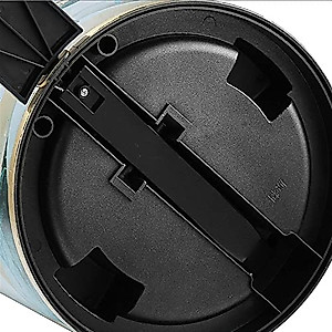 KIZQYN Garbage Can 8L Exquisite and Durable Foot-Operated Trash Can Retro Style Home Living Room Bedroom Stainless Steel Garbage Can Kitchen Bin (Color : E)