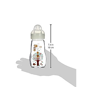 MAM BIBERON VERRE 2 MOIS ET + Garden Blanc Tétine Débit 2 (260 ml)