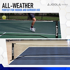 JOOLA Essentials Pickleball Net - Regulation Height 36" at Posts & 34" at Center, USAPA Recommended 22' Length - Steel Frame & Durable Net, Portable Pickleball Net Includes Carry Bag