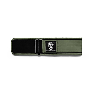 Gymreapers Quick Locking Weightlifting Belt for Bodybuilding, Powerlifting, Cross Training - 4 Inch Neoprene with Metal Buckle - Adjustable Olympic Lifting Back Support (Ranger Green, X-Large)