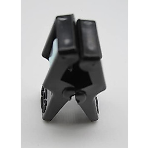 NAHANCO HC101 2" Plastic Hercules Clips, Black (Pack of 100)