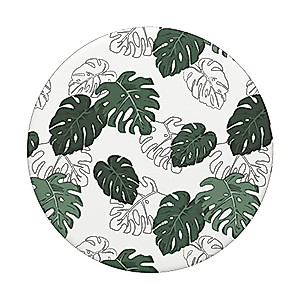 Monstera Tropical Botanical Leaves PopSockets Swappable PopGrip