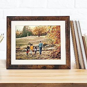 ORIVAN Picture Frames 8x10 with 6x8 Mat, Rustic Brown Photo Frames for Decoration, 2 Pack