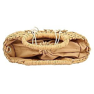 YYW Straw Weaved Purse Summer Crossbody Bag Small Rattan Beach Shoulder Bag Handbag for Women