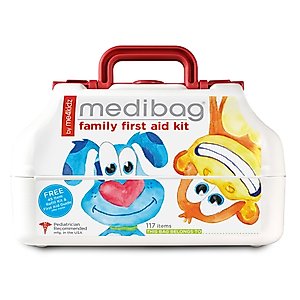 Medibag 117 Piece Kid Friendly First Aid Kit for the Whole Family