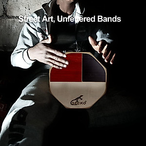 GECKO Cajon, Portable Box Drum with Storage Bag, Hand Drum, Percussion Instrument, Bong and Snare