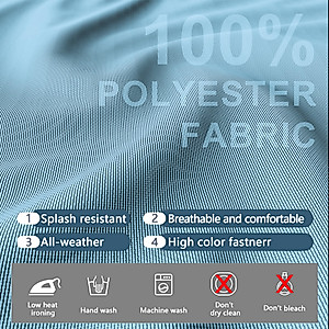 Snubbull 3 Pack Outdoor Patio Seat Cushions Replacement Covers Fit for 4 Pieces 4-Seater Wicker Rattan Patio Conversation Set Loveseat Chair Couch Furniture,36x18x2,18x18x2,Burgundy-Cover Only