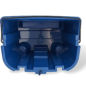 Carlisle FoodService Products Omnifit Mop Bucket with Side Press Wringer and Soiled Water Insert for Floor Cleaning, Kitchens, Restaurants, And Janitorial Use, Polypropylene (Pp), 35 Quarts, Yellow