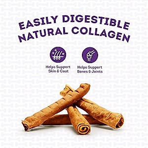 Treatly USA Collagen Rolls 9-10" Dog Chew Treats - Chicken Marinade Flavor, 4 Count/1 Pack