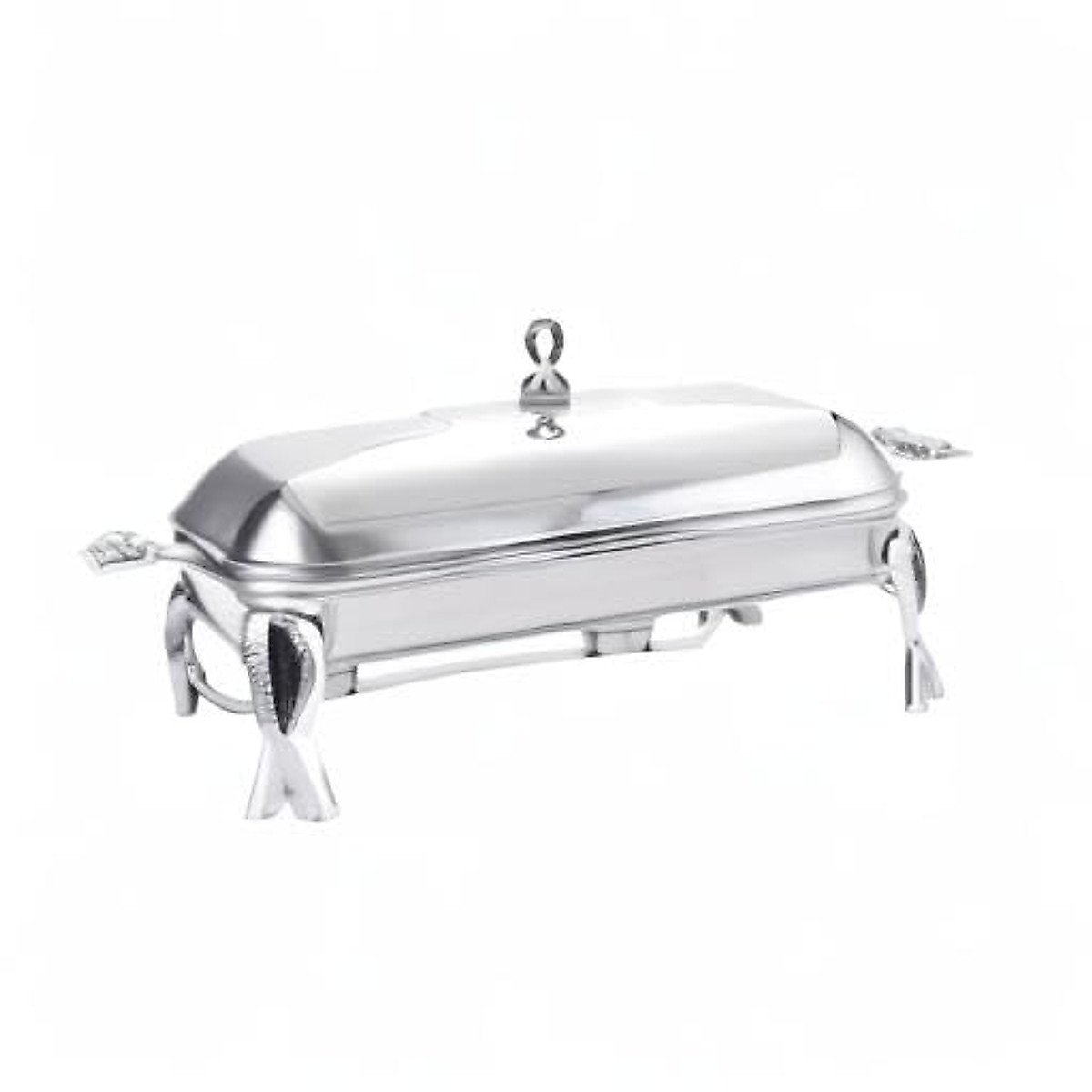 ORDINNER KIT Chafing Dish Buffet Set Server Stainless Steel Chafing Dishes Oven Safe Glass Rectangle Food Warmer for Parties 2.9L