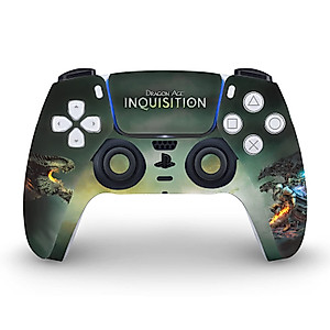 Head Case Designs Officially Licensed EA Bioware Dragon Age Goty Key Art Inquisition Graphics Vinyl Faceplate Sticker Gaming Skin Decal Cover Compatible With PS5 Disc Console & DualSense