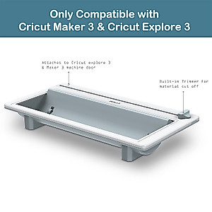 Roll Holder with Cutter Perfect for Smart Vinyl and Heat Transfer Iron On, Vinyl Roll Holder Compatible with Cricut Maker 3 and Explore 3