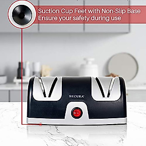 Secura Electric Knife Sharpener, 2-Stage Kitchen Knives Sharpening System Quickly Sharpening