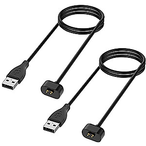 Kissmart Charger for Amazfit Band 7, Replacement USB Magnetic Charging Cable Cord Accessories for Amazfit Band 7 Fitness Tracker [2Pack - 3.3ft/1m] (2)
