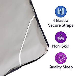 Bariatric Hospital Bed Gel Topper - Prevent And Treat Bed Sores - High Density And Resilient Foam Mattress Topper - Pressure Redistribution - 42" x 76" x 4"