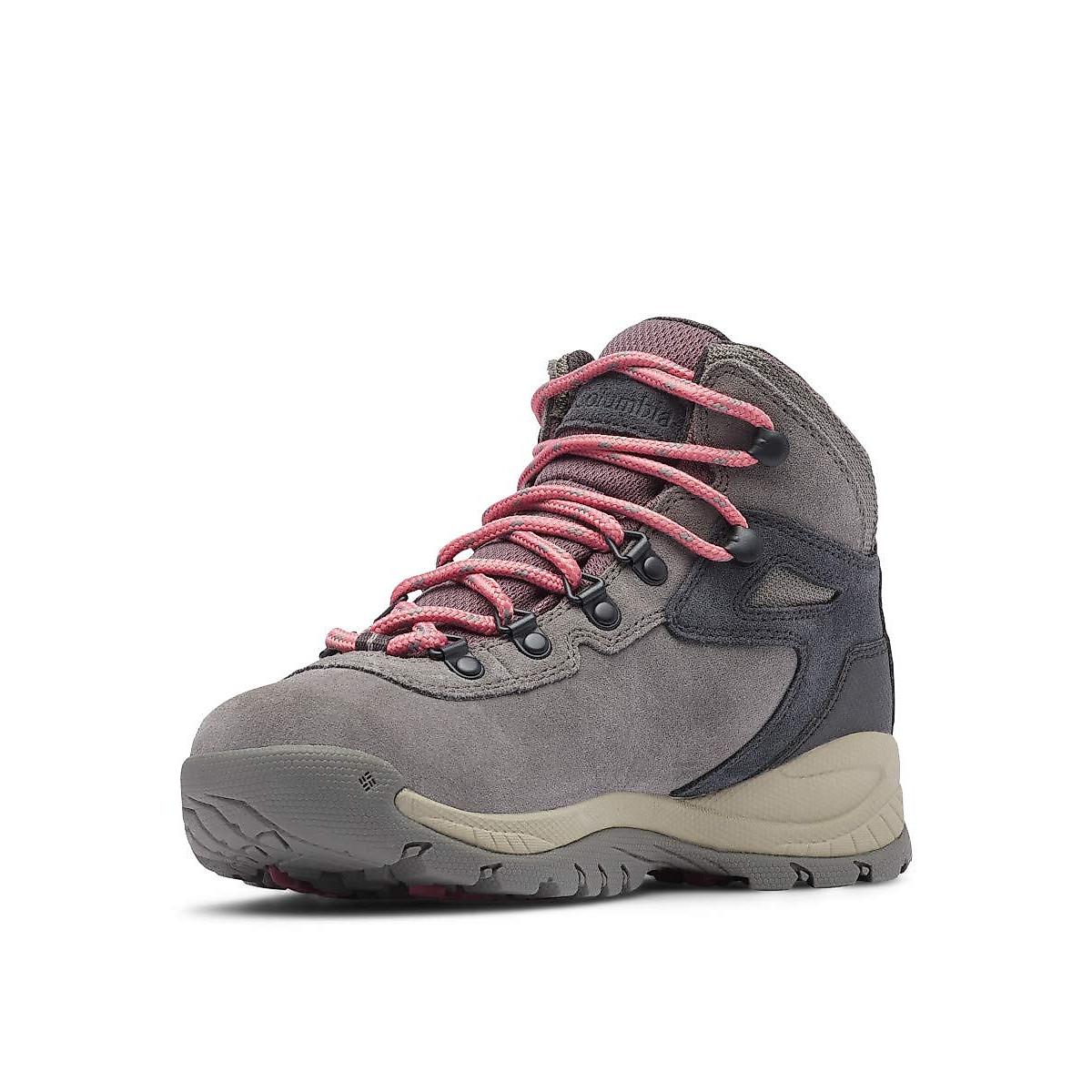 Columbia Women's Newton Ridge Plus Waterproof Amped, Stratus/Canyon Rose, 5