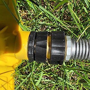 Uptotop 3/4 Inch Garden Hose Quick Connector, 4 Set Male and Female Quick Connect Garden Hose Fittings