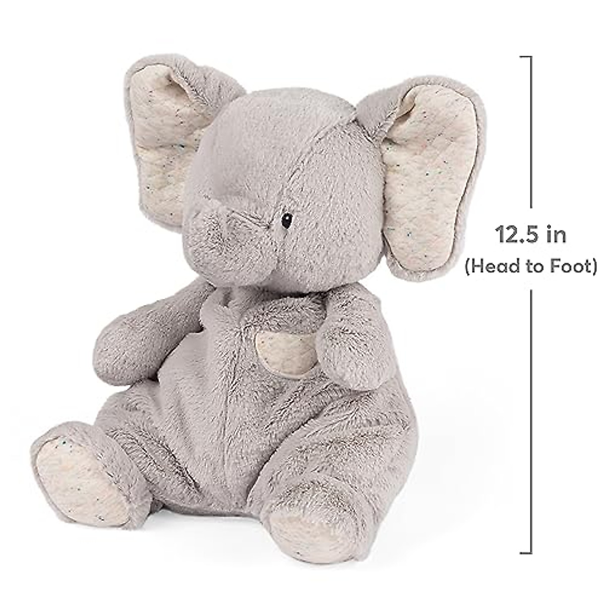GUND Baby Oh So Snuggly Elephant Large Plush Stuffed Animal for Babies and Infants, Ash Grey, 12.5”