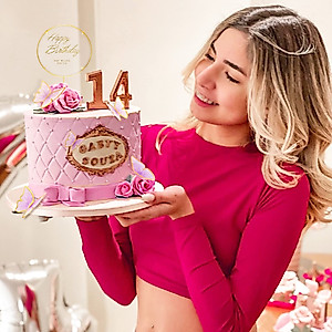 10-Pieces Purple Gold Butterfly Cake Toppers Happy Birthday 1-Metal Gold Birthday Cake Butterfly Party Decorations