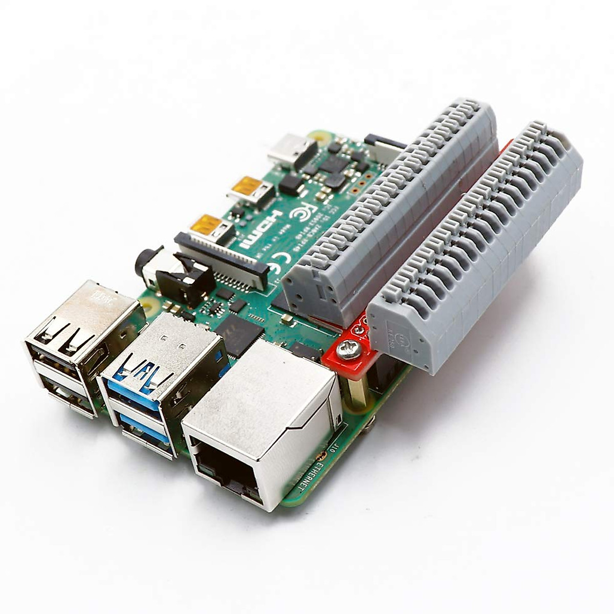 Treedix Terminal Block Breakout GPIO Spring Expansion Solderless 40pin Pinout Board Module Compatible with Raspberry Pi