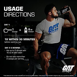 GAT Sport Nitraflex Black, Extreme Pre-Training Formula, 40 Servings (Strawberry Kiwi)