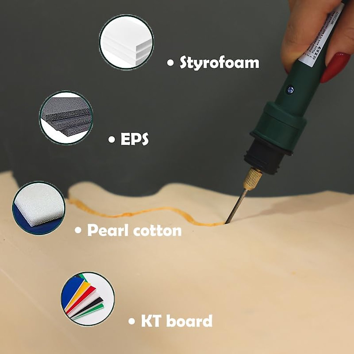 WINONS Hot Wire Foam Cutter with Temperature Controller and Light Indicator 18W, Upgraded WFC-0007 Styrofoam Cutter also can be used as a Hot Knife Foam Cutter and Polystyrene Cutting Tool