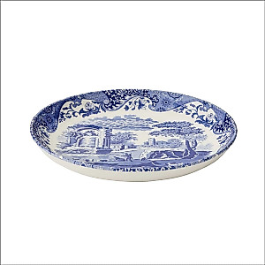 Spode Blue Italian Pasta Serving Bowl | 12 Inch Serving Bowl for Pasta and Salad | Made in England from Fine Porcelain | Blue/White | Microwave and Dishwasher Safe