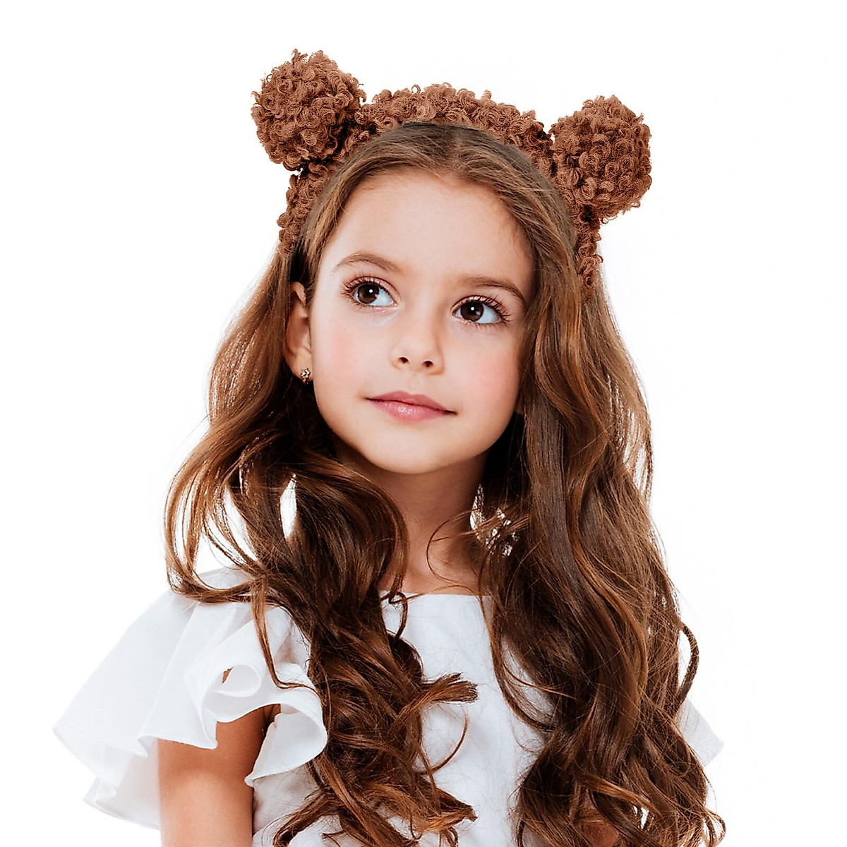STOBOK Cute Headbands, 6pcs Bear Ears Headbands Makeup Headbands Costume Cute Fluffy Hair Hoops Hair Accessories Party Favor Headwear for Cosplay Supplies Bear Ears Hair Hoops