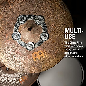 Meinl Cymbals Dry Ching Ring Tambourine Jingle Effect — NOT Made in China — for Hihats, Crashes, Rides and Stacks (DCRING)