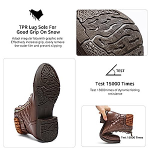 STQ Women Fashion Ankle Bootie Casual lace up Short Combat Boots Brown 9