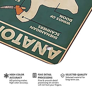 Duck Knowledge Metal Tin Sign Anatomy Of A Duck Retro Poster Restaurant Cafe Living Room Kitchen Bathroom Home Art Wall Decoration Plaque Gift 8inch X 12inch