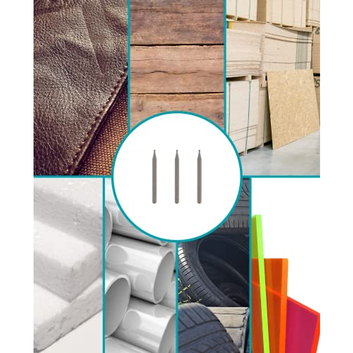 Dremel 106 Engraving Cutting Bit Multipack - 3x Ball-shaped Engraving Cutter with 1.6mm Working Diameter