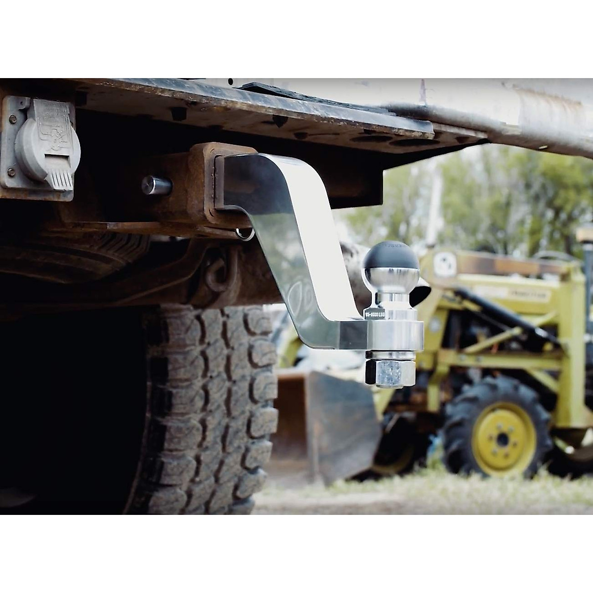 Alumistinger 3505 by Andersen Manufacturing Aluminum Ball Mount, 4" Drop Bar - 1" Shank Hole