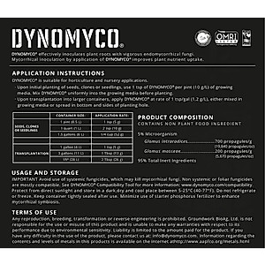 Mycorrhizal Inoculant by DYNOMYCO – High Performing Strains – Concentrated Formula – Improves Nutrient Uptake – Increases Plant Yields Enhances Resilience to Stress Saves Fertilizer (3.5 Oz / Up to 20 Plants)