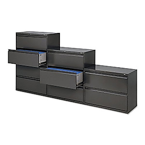 Hon 800 Series Two-Drawer Lateral File, 42w x 19-1/4d x 28-3/8h, Charcoal 892LS