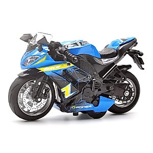 Toy Motorcycles, Diecast Motorcycle Toy with Music Lighting,Toy Motorcycle for Kids 3-5,Toy Motorcycles for Boys(Blue)