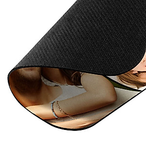 WIRESTER Personalized Custom Mousepad with Your Photo, Frame Color for Home, Office and Gaming Desk, Non-Slip Rectangle Mouse Pad
