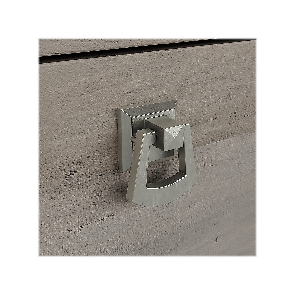 Bush Furniture Salinas Entryway Storage Set with Hall Tree, Shoe Bench and Accent Cabinet in Driftwood Gray