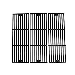 BBQSTAR 19-3/4 Inch Glossy Porcelain-Enameled Cast-Iron Grill Cooking Grate for Char-Griller Wrangler 2123 Grillin' Pro 3001 Duo 5050 5650 5072Triple Play Series Grill Grate, 3-Pack¡­