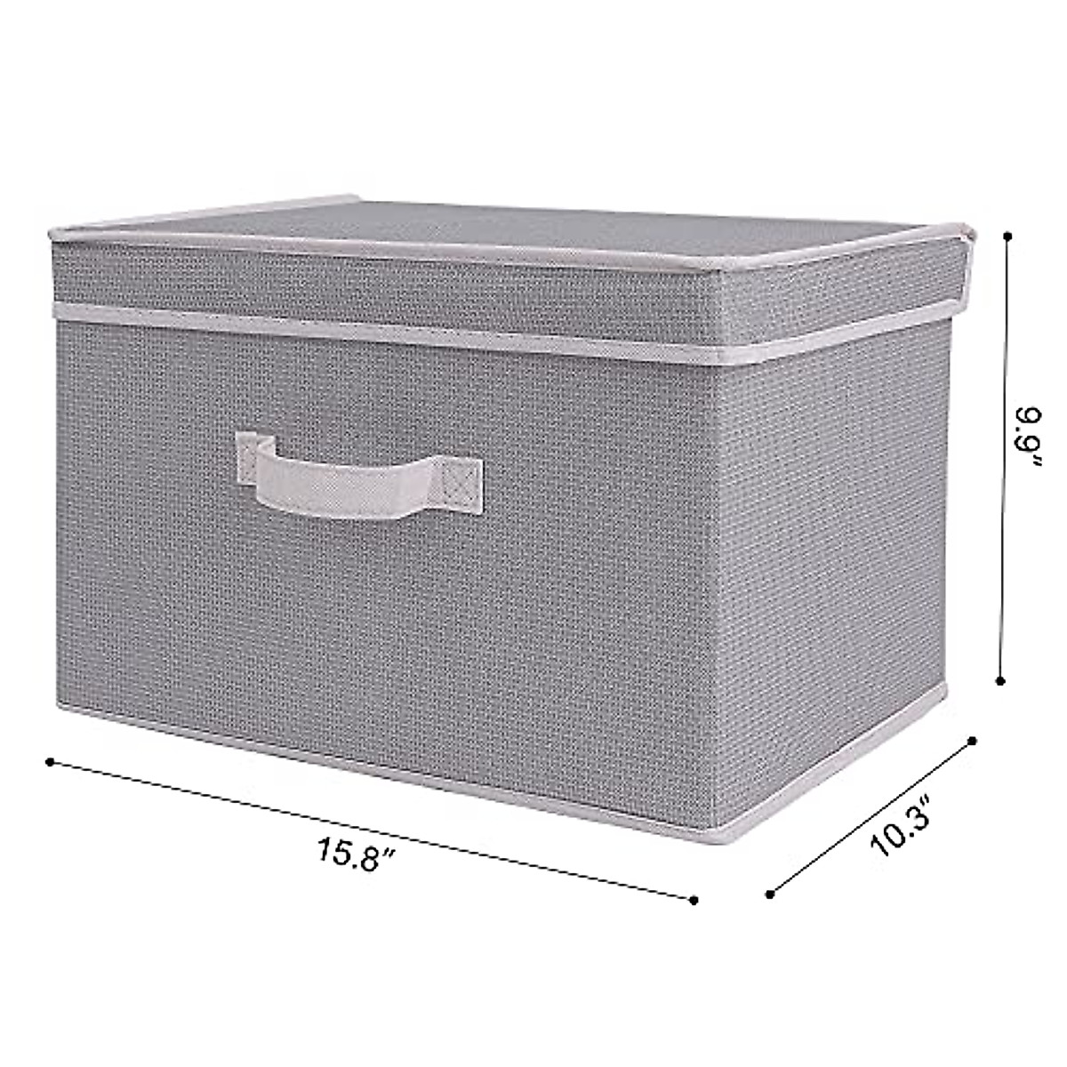 GRANNY SAYS Bundle of 2-Pack Closet Bins with Lids for Storage & 2-Pack Socks Storage Organizers