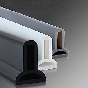 DFANCE Shower Threshold Water Dam Collapsible Bath Shower Barrier,Dry and Wet Separation Water ​Barrier for Bathroom Kitchen Sink and Keeps Water Inside Threshold,Black,2M/79in
