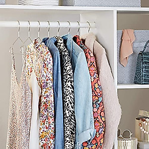 Amazon Basics Stainless Steel Clothes Hangers, 50-Pack, Silver