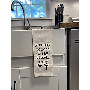 You Say Tomato I Say Bloody Mary Tea Towel
