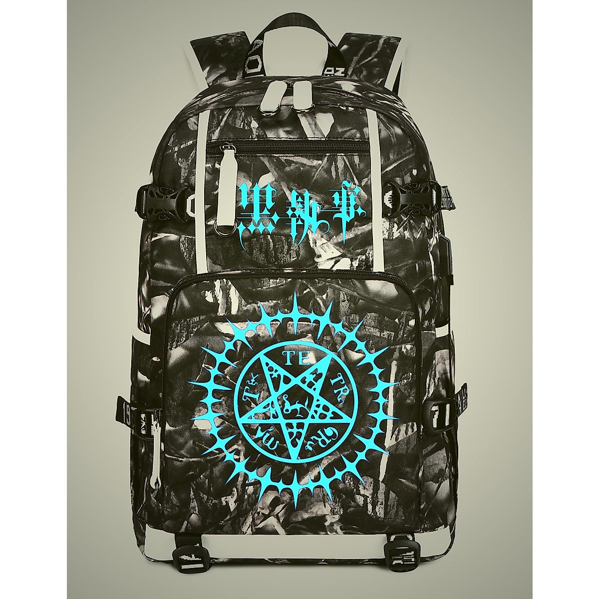 ISaikoy Anime Sebastian Michaelis Backpack Ciel Shoulder Bag Bookbag Daypack School Bag M18